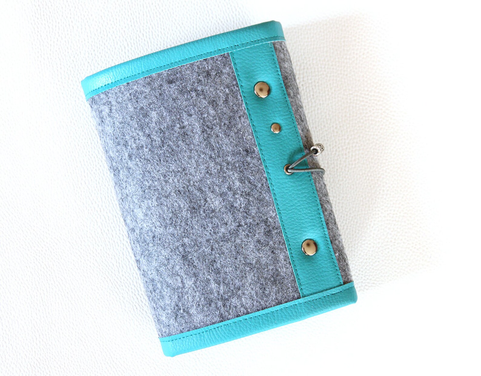 Gray Turquoise/teal Ring Binder Agenda/ Organiser/ Day - Etsy