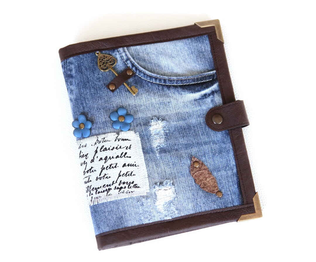 Denim Collage Planner Binder/ Organiser/ Day Planner/ - Etsy