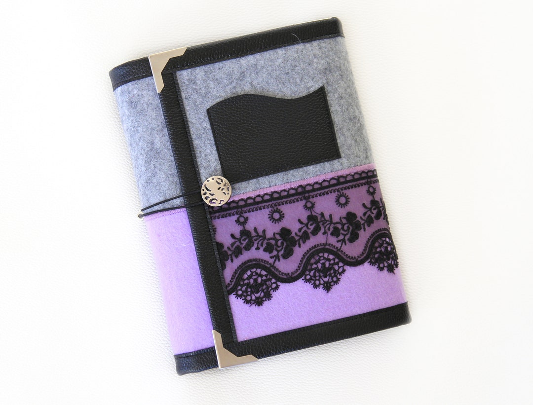 Lace Felt Filofax Organizer/ Ring Binder Agenda/ Organiser/ Day Planner ...