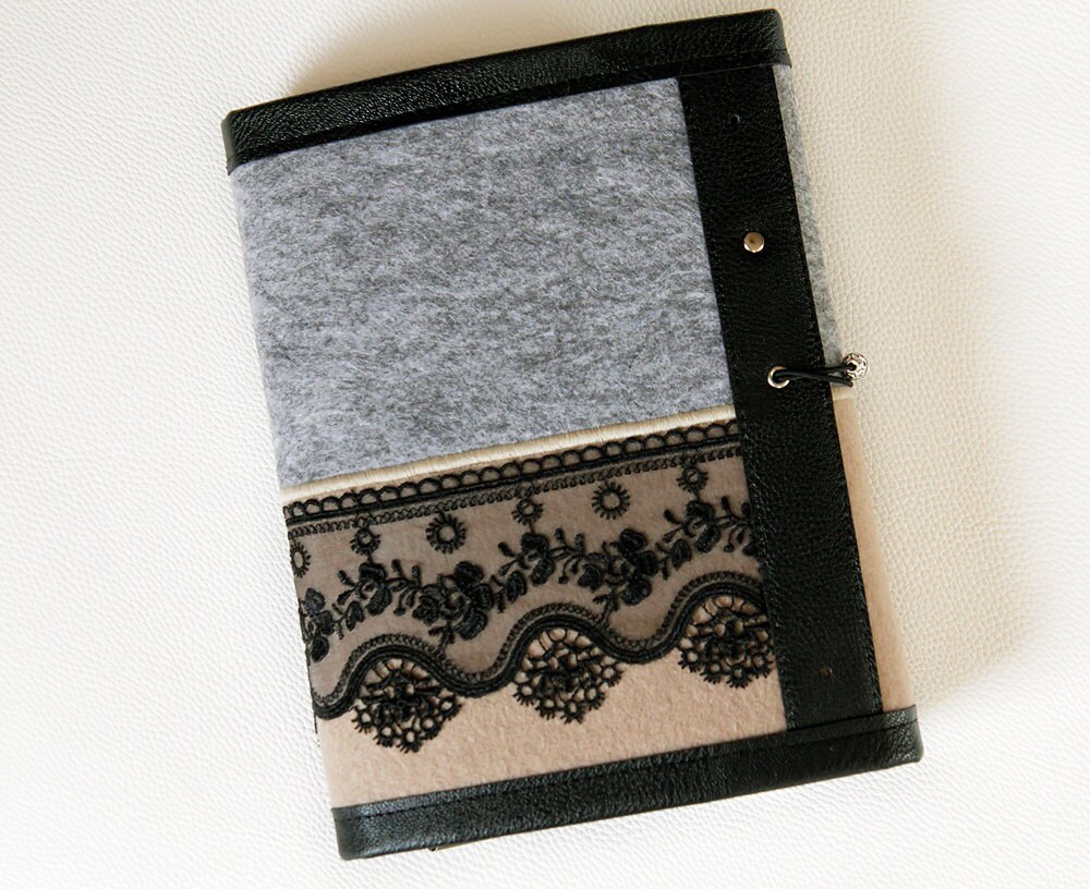 Lace felt filofax organizer/ ring binder agenda/ organiser/ | Etsy