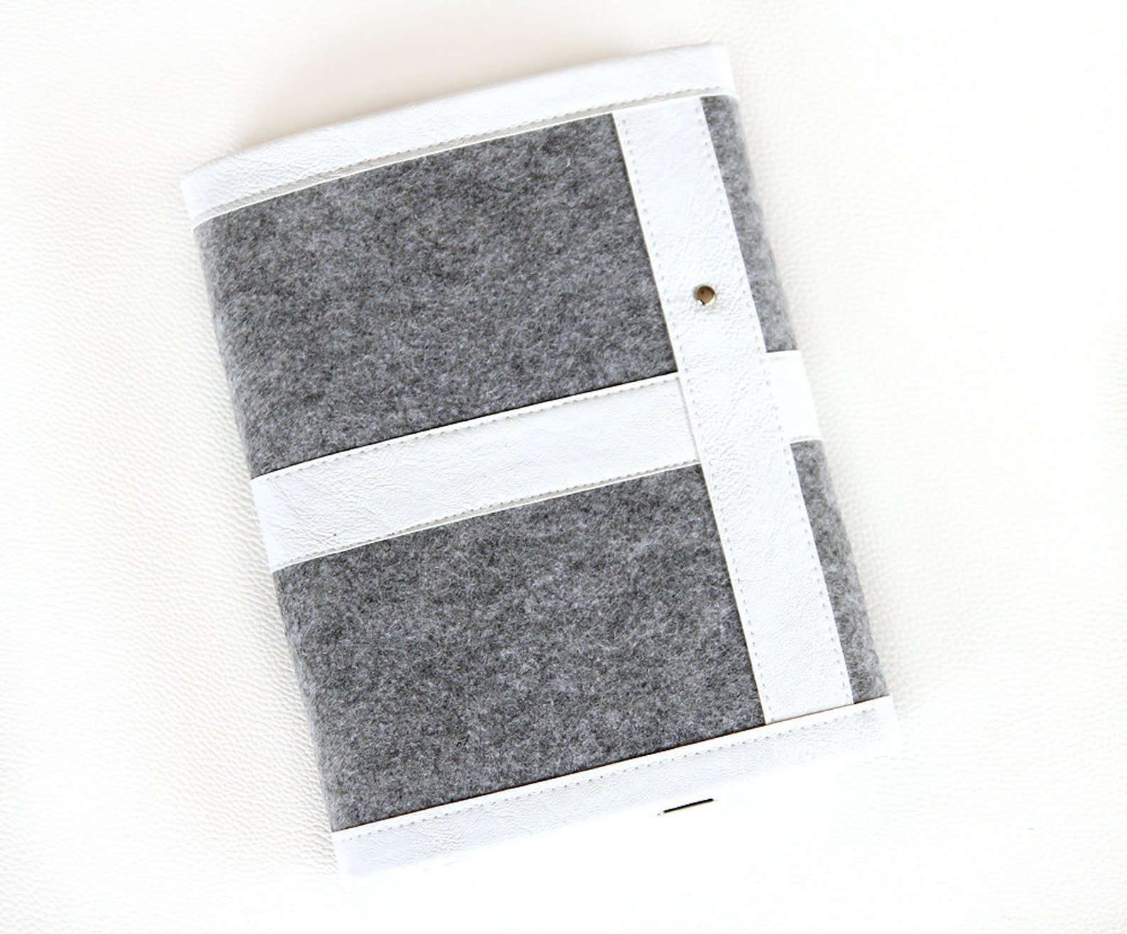 Gray White Planner Cover / Ring Binder / Agenda/ Organiser/ Daily ...