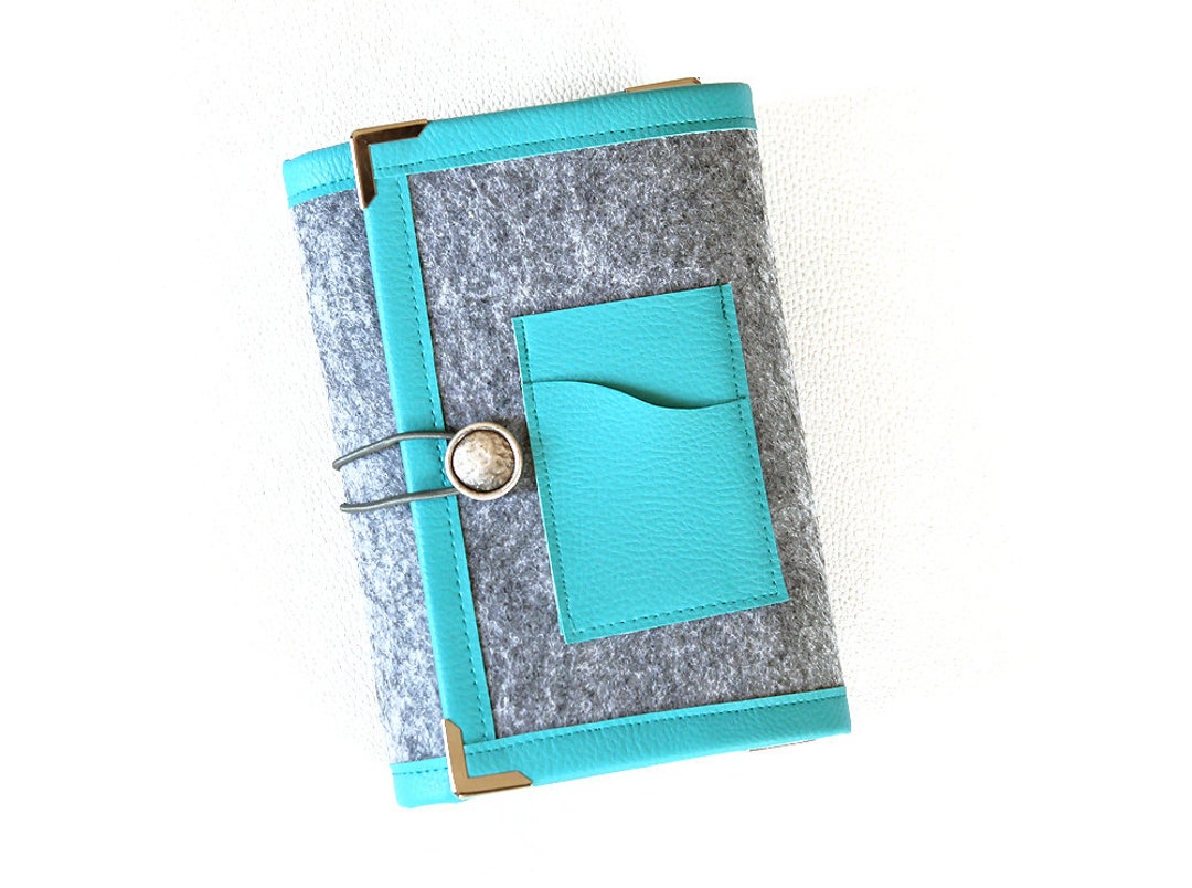 Gray Turquoise/teal Ring Binder Agenda/ Organiser/ Day Planner/ A5 ...