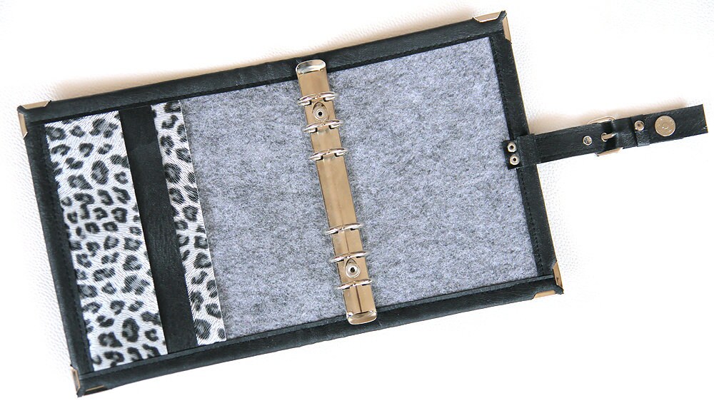 Leopard Patterned Faux Leather Filofax Organizer/ Ring Binder | Etsy