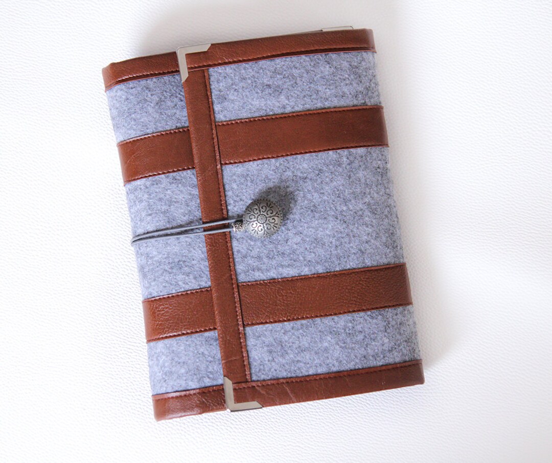 Gray Brown Planner Cover / Ring Binder / Agenda/ Organiser/ Daily ...