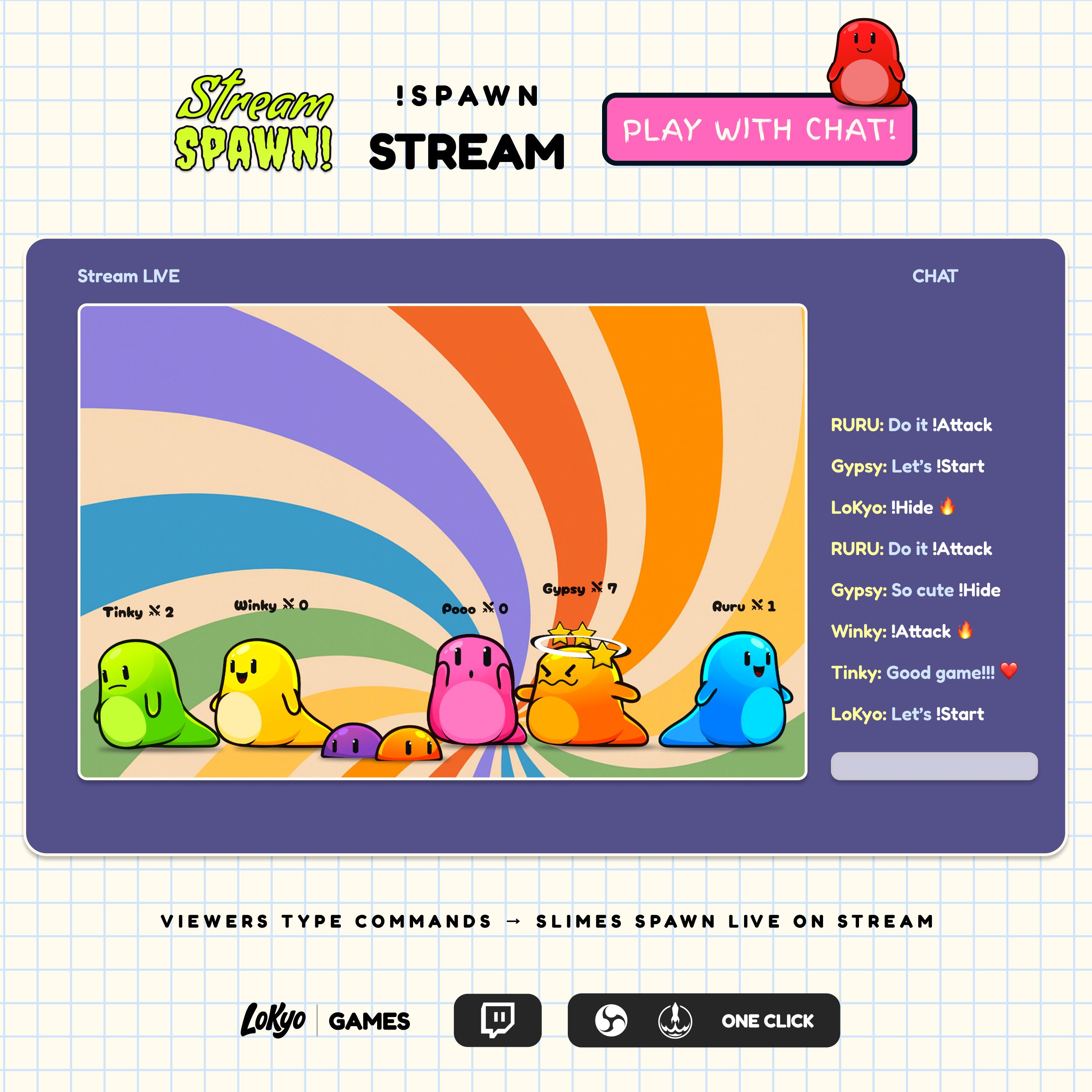 Slime Attack Chat Game Widget for Streamelements – Stream Spawn ...