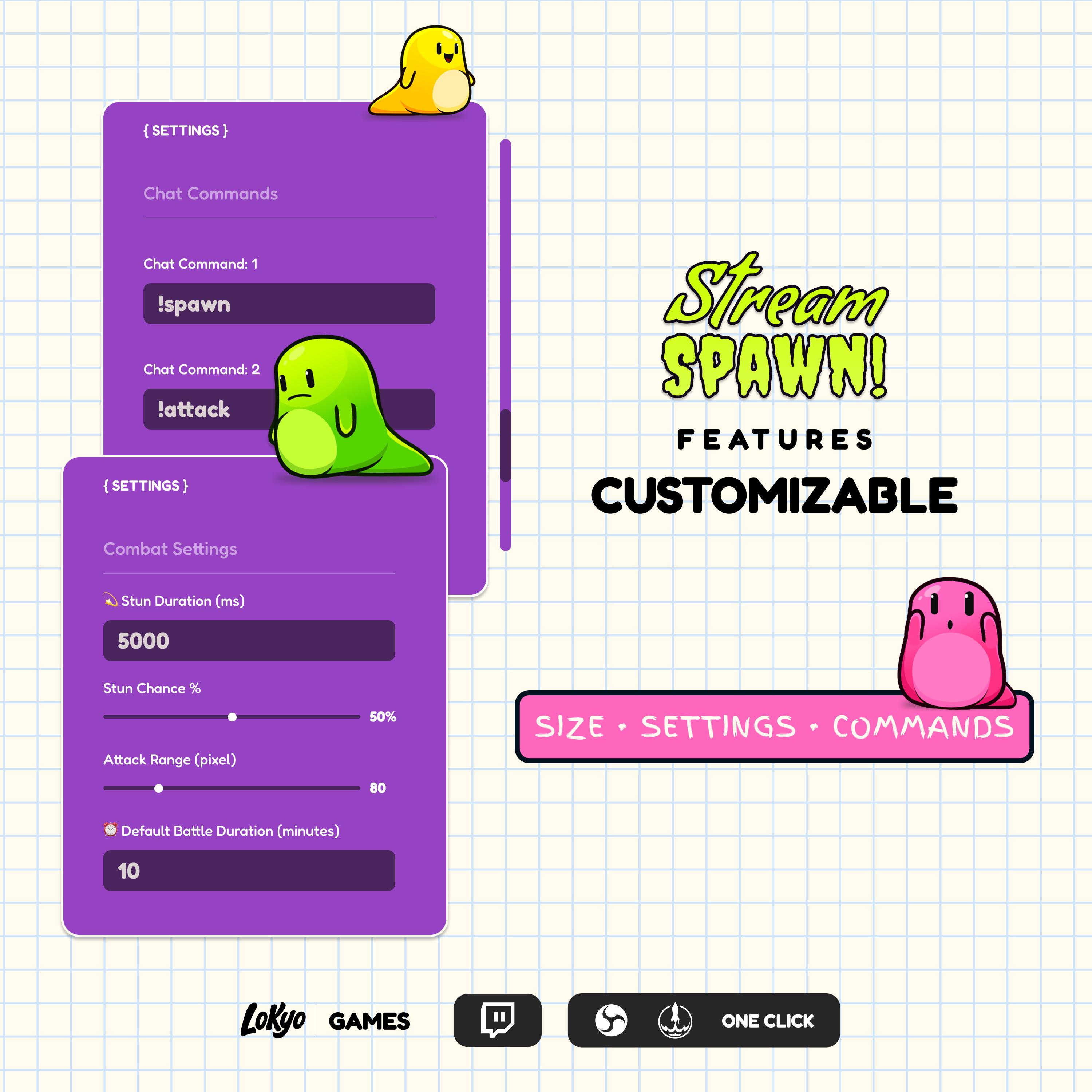 Slime Attack Chat Game Widget for Streamelements – Stream Spawn ...