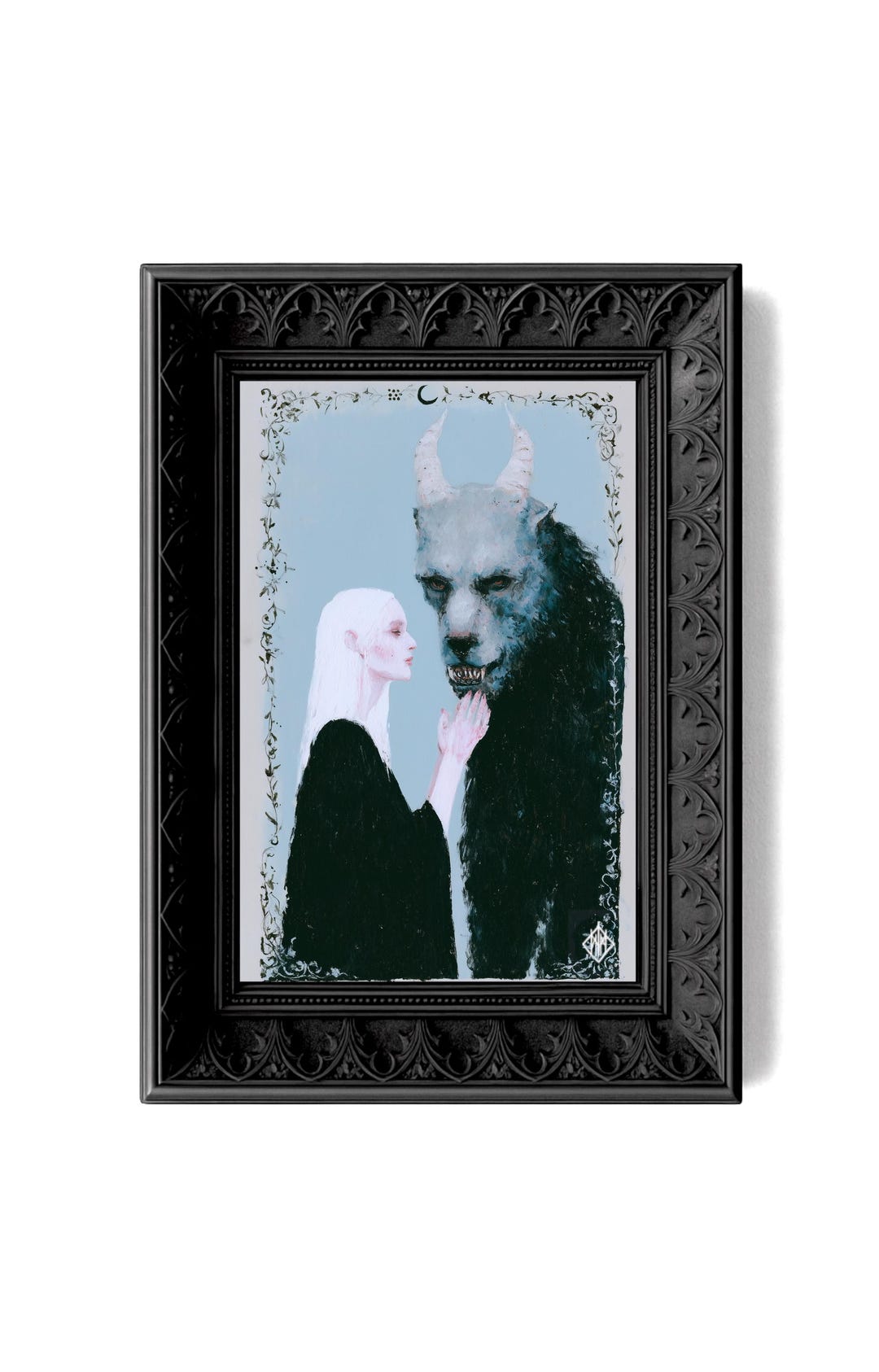 Strength VIII Tarot Card Poster – Gothic Fantasy Art Print - Etsy