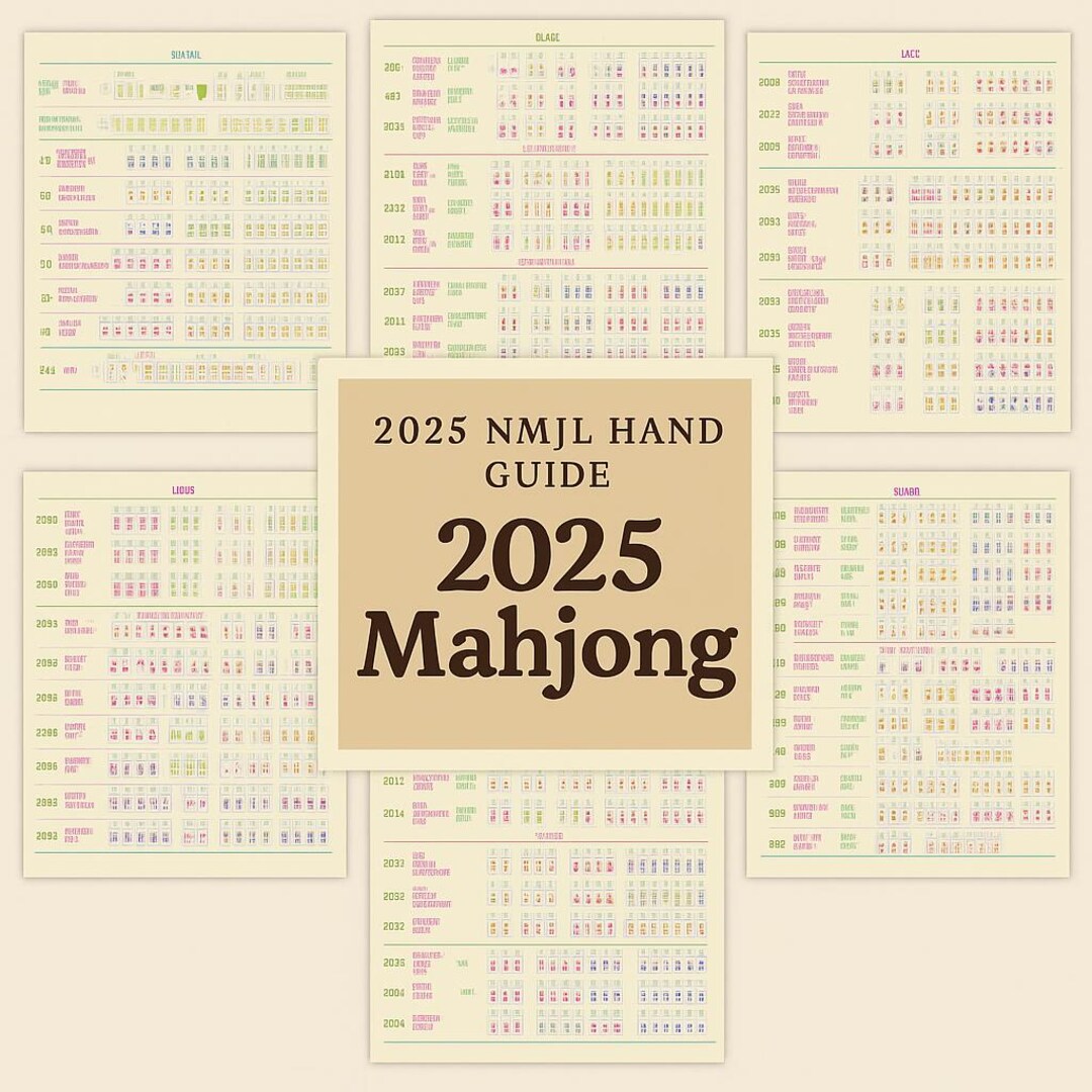 2025 Mahjong Card Guide: NMJL Cheat Sheet for Beginners, Mahjong Cheat ...
