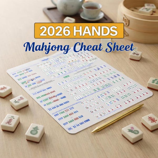 2026 Mahjong Nmjl Card - Etsy