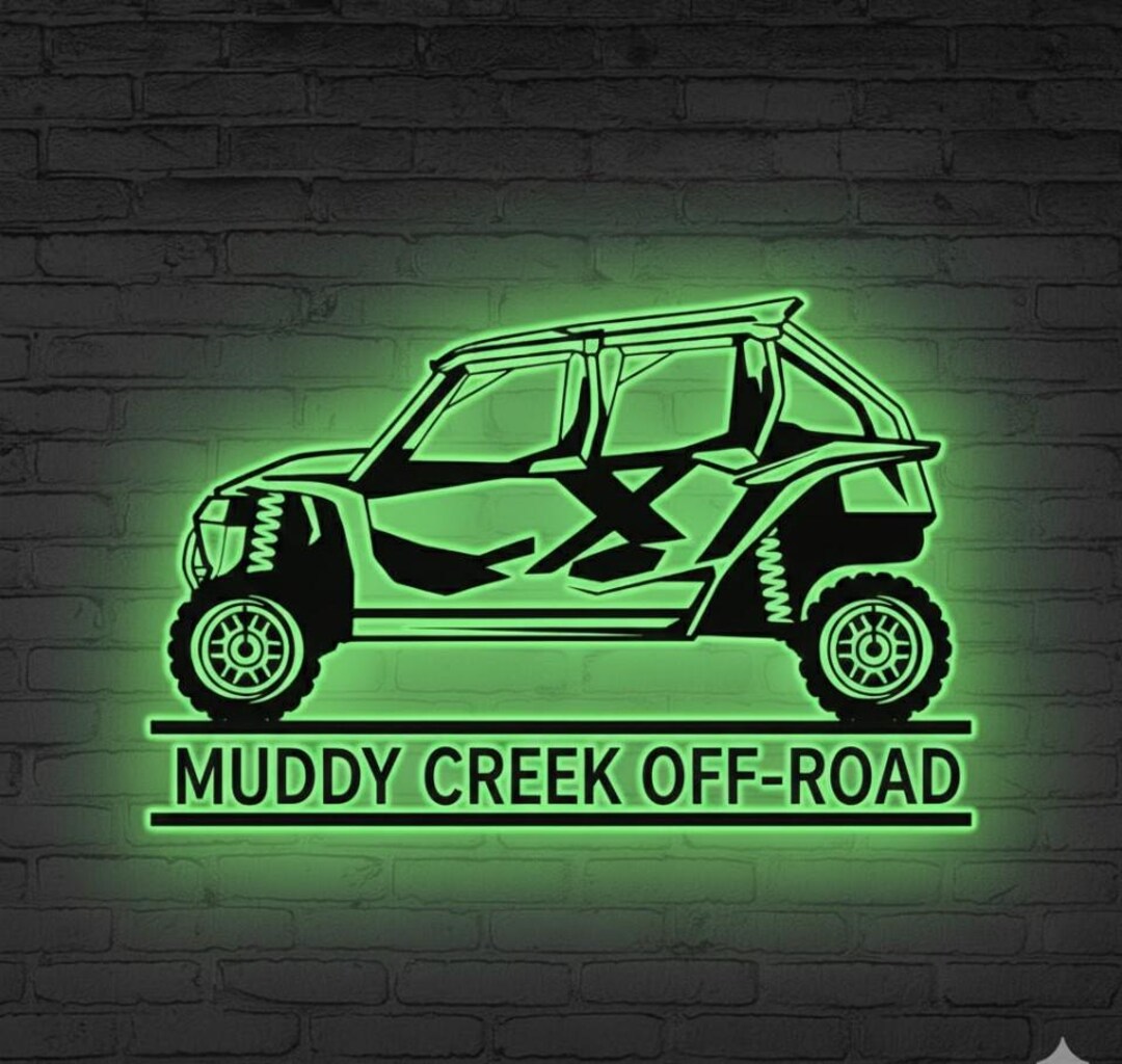Personalized UTV Neon Sign LED Light, Custom Side by Side Garage Decor ...