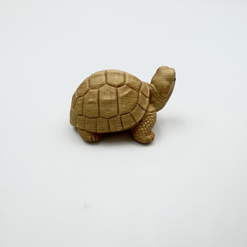 Hand-carved Wooden Turtle Art Ornament Decoration,handmade Wooden ...