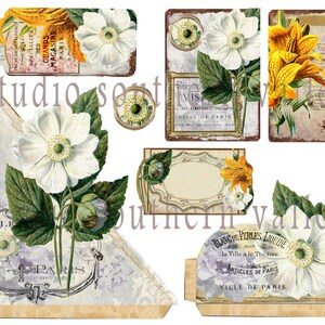 Journal Tucks and Tags Bundle, Frames, Labels, Envelopes, Inserts ...