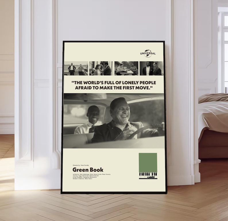 Green Book Movie Poster, Green Book Poster, Mid Century Art, Retro ...