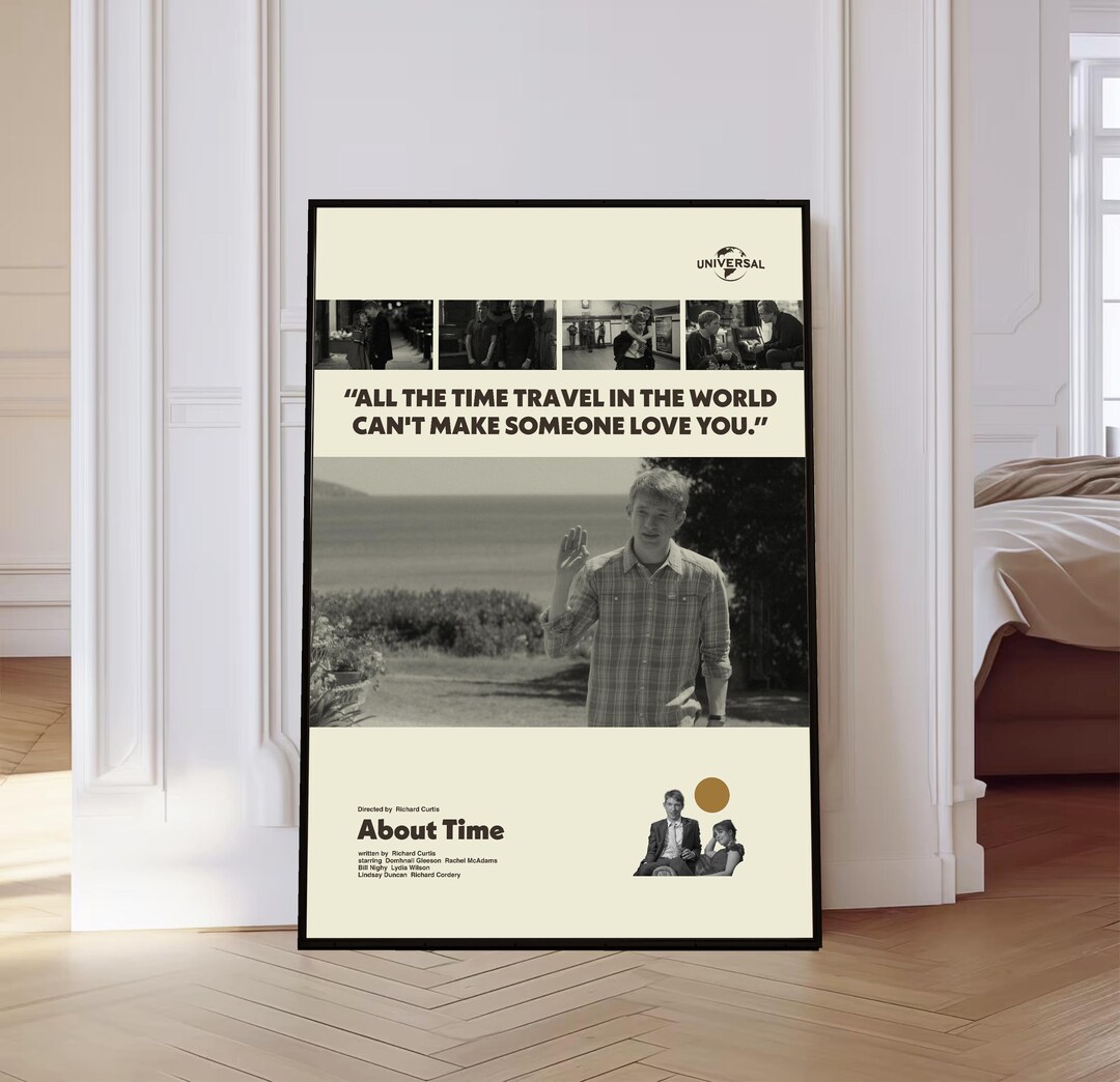 About Time Poster, About Time Movie Poster, Mid Century Art, Retro ...