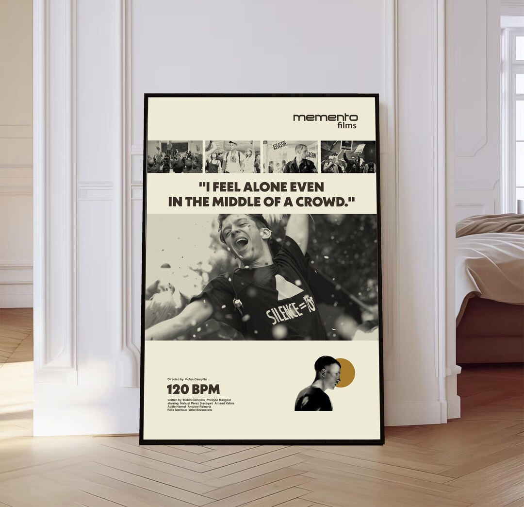 120 BPM Poster, 120 BPM Movie Poster, Mid Century Art, Retro Modern ...