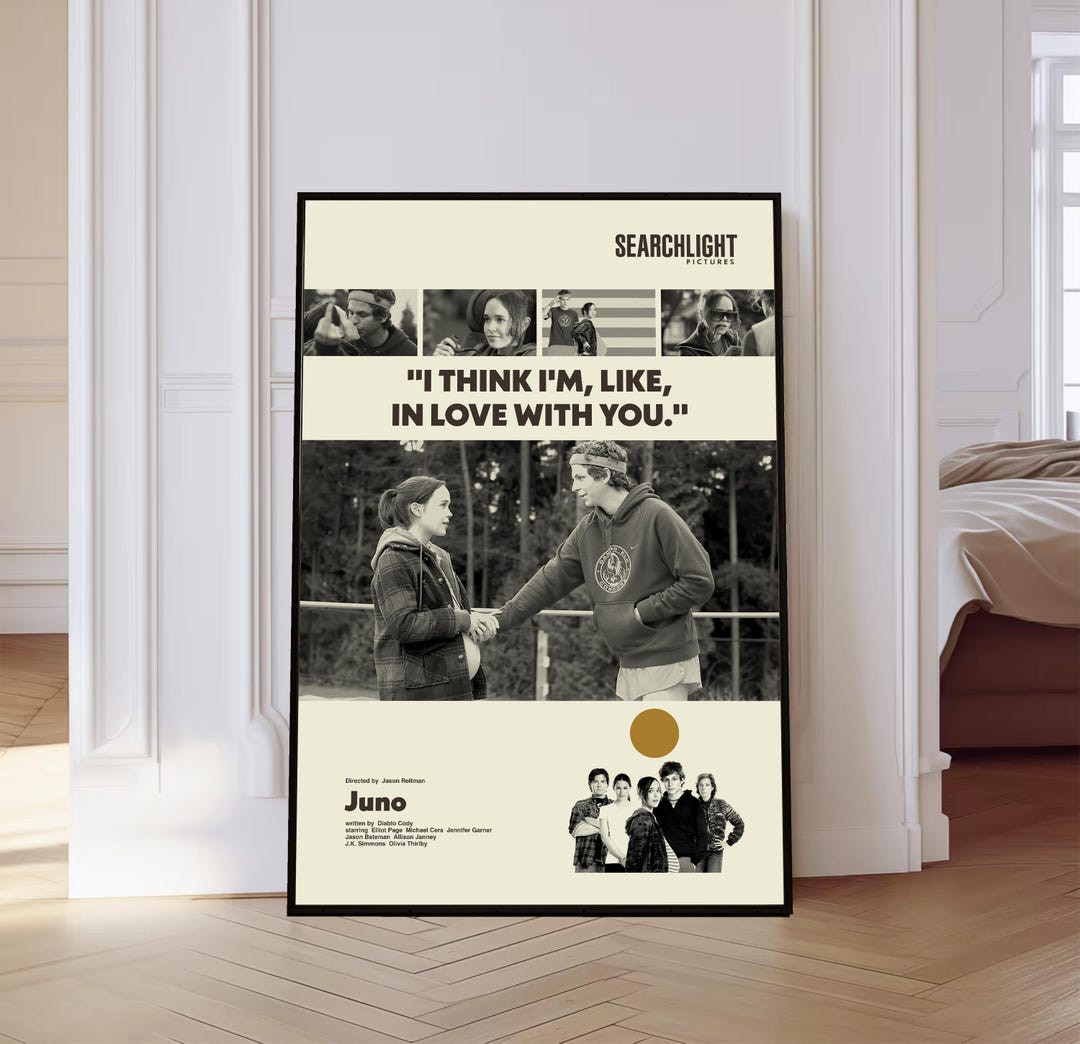 Juno Movie Poster, Juno Poster, Mid Century Art, Retro Modern Poster ...