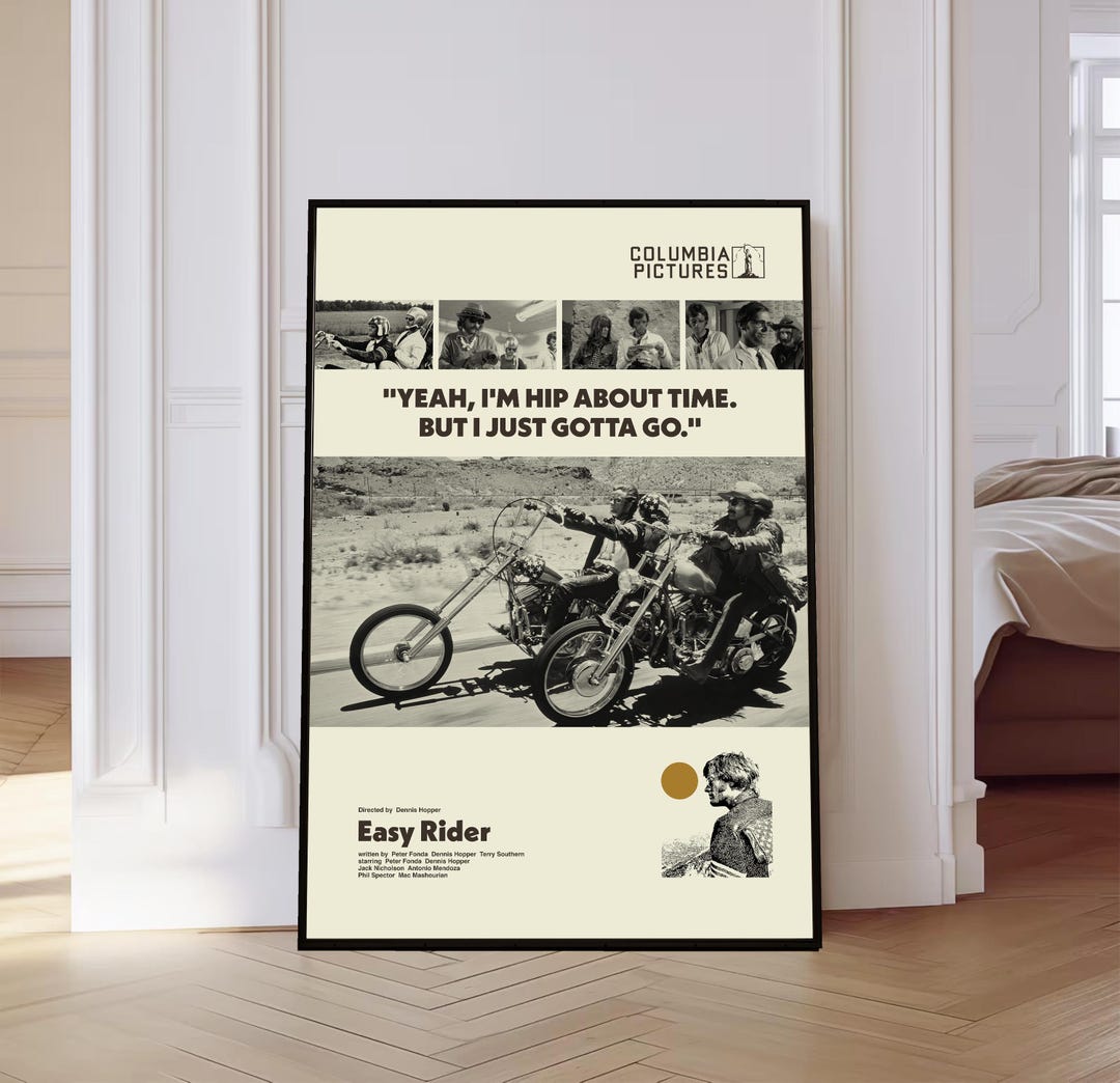 Easy Rider Film Poster, Easy Rider Poster, Mid century Kunst, Retro ...