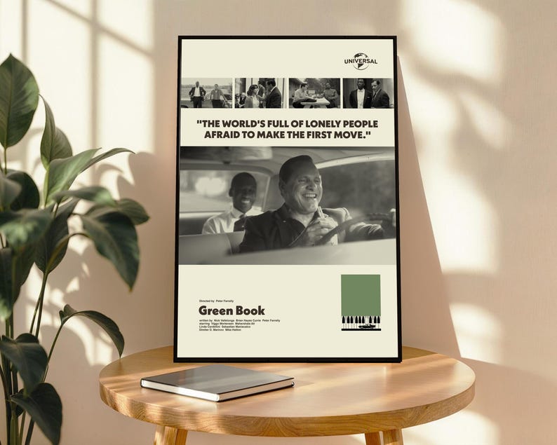 Green Book Movie Poster, Green Book Poster, Mid Century Art, Retro ...