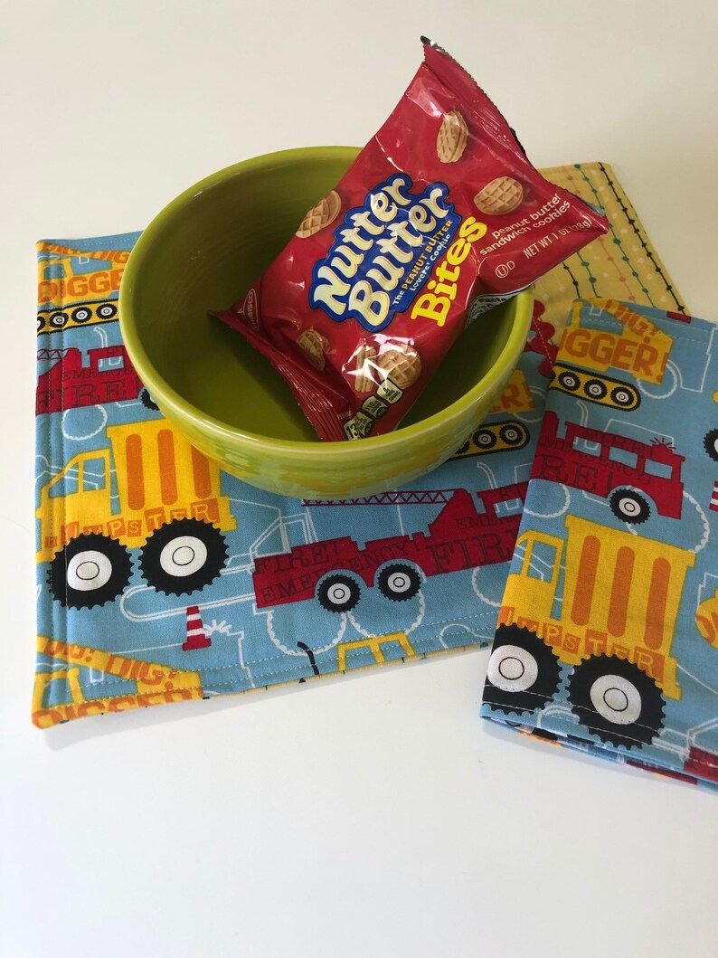 Child's Snack Mat Lunch Mat Placemat and Napkin Set | Etsy