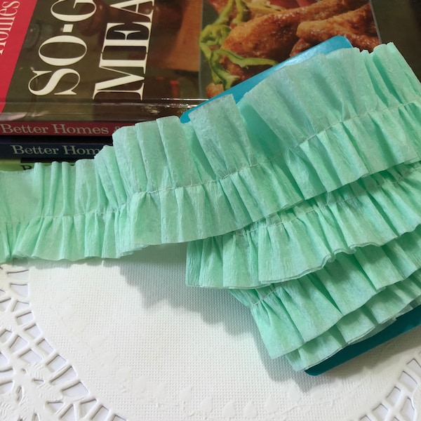 Mint Crepe Paper - Etsy