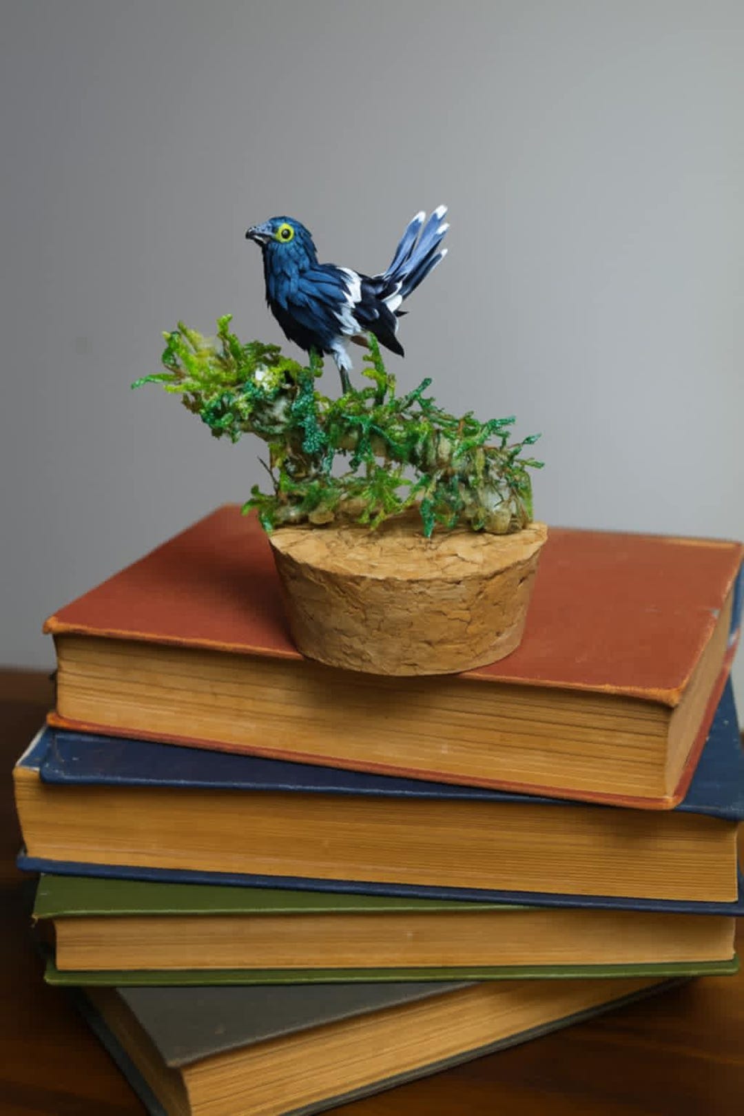 Handmade Magpie Tanager Bird Figurine – Unique Clay Bird Miniature ...