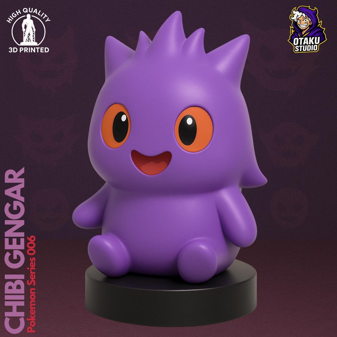 Chibi Gengar - Pokemon ART 3D STL - Etsy