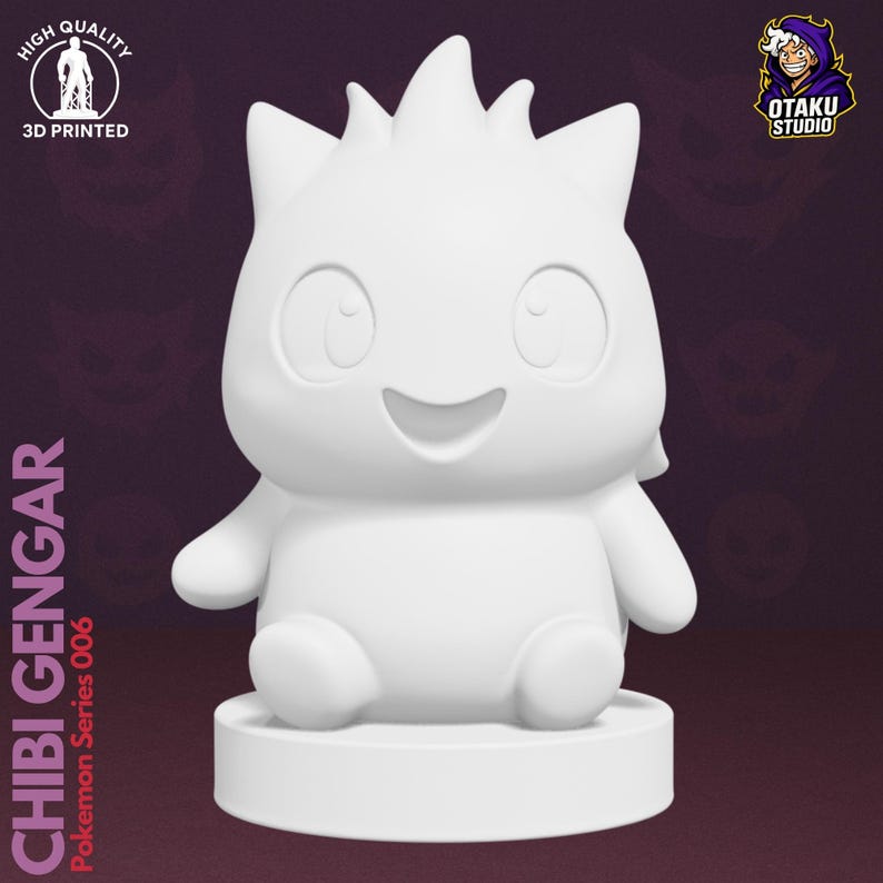 Chibi Gengar - Pokemon ART 3D STL - Etsy