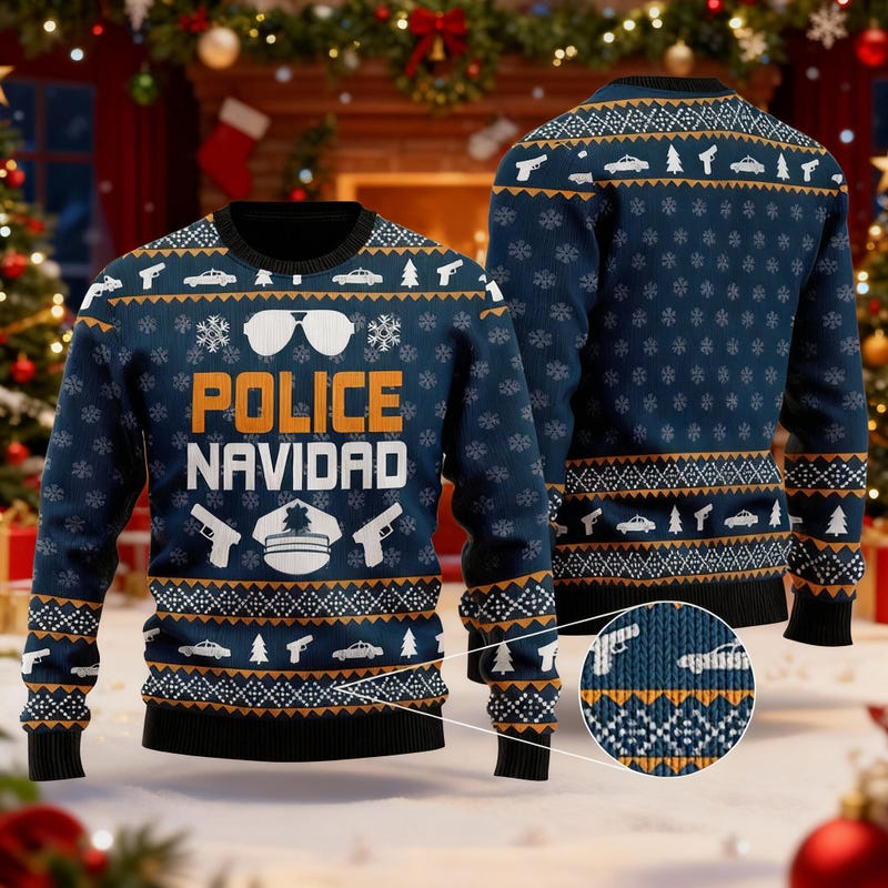 Police Sweater - Etsy