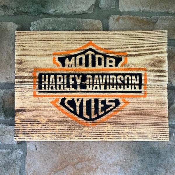 Harley Davidson Wood Sign - Etsy