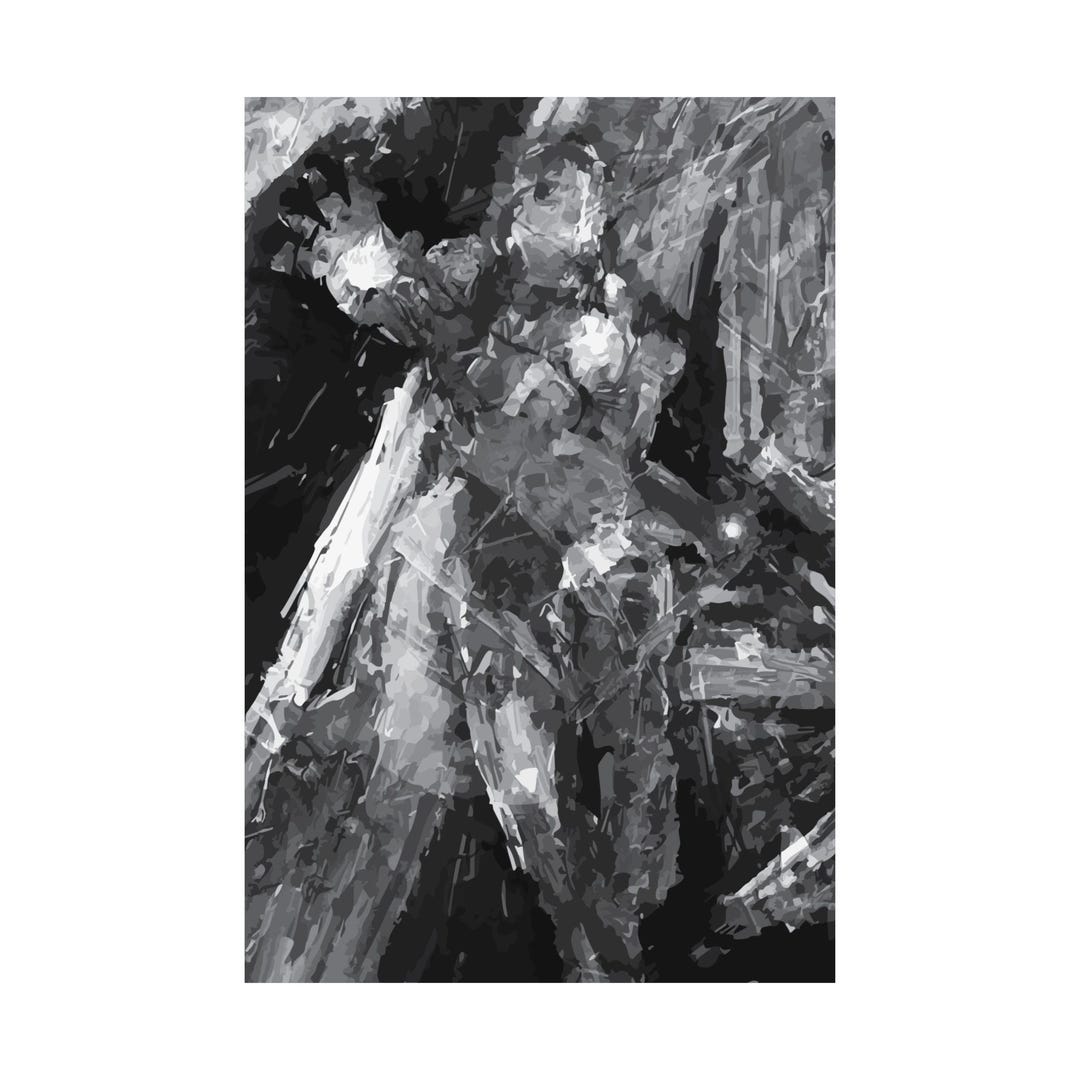 I.M. Matte Vertical Art Prints, Black and White Wall Decor, Modern Home ...