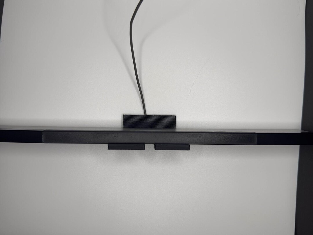 Wii Sensor Bar Wall Mount Holder | 3D Printed in Black PLA | Easy ...