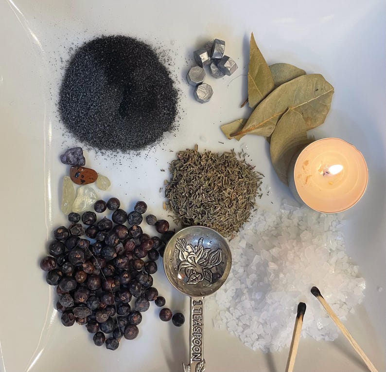 Raven Protection Spell Jar: Gothic Herbal Curio With Silver Charm - Etsy