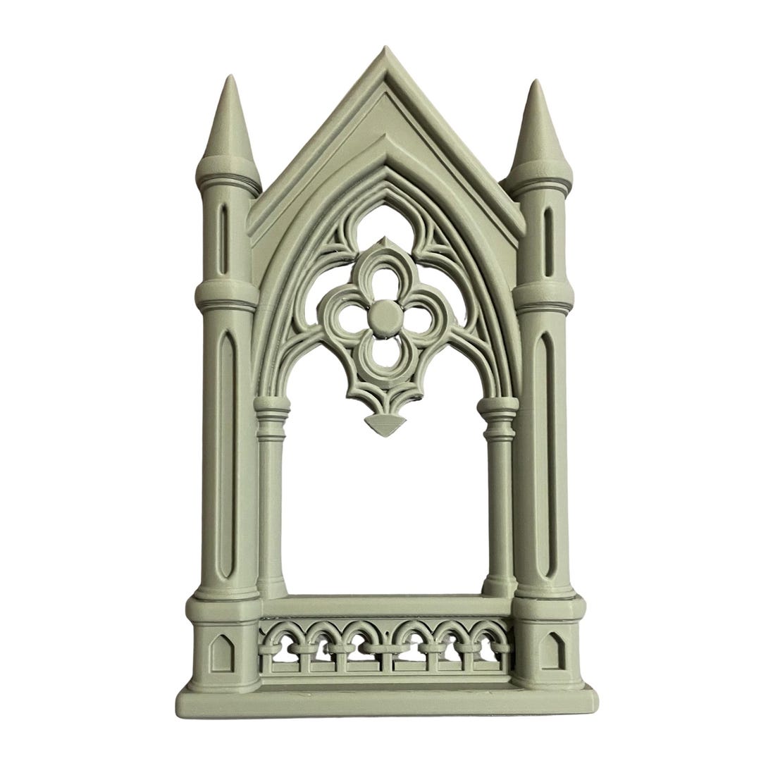 Gothic Arch Wall Plaque – Cathedral Style Decor for Witchy & Dark ...