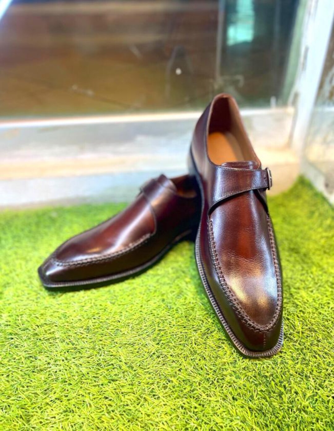Luxury Handmade Split Toe Monk Shoes – Custom Men’s Dress Shoes for ...
