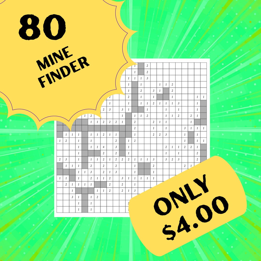 80 Mine Finder Puzzles #10 - Buy 5 Items Get 50% Off! Use Code ...