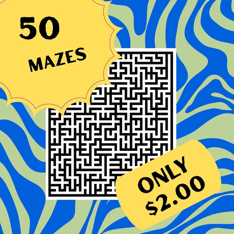 50 Circle Mazes #6 - Buy 5 Items Get 50% Off! Use Code: GIVEME50 - Etsy