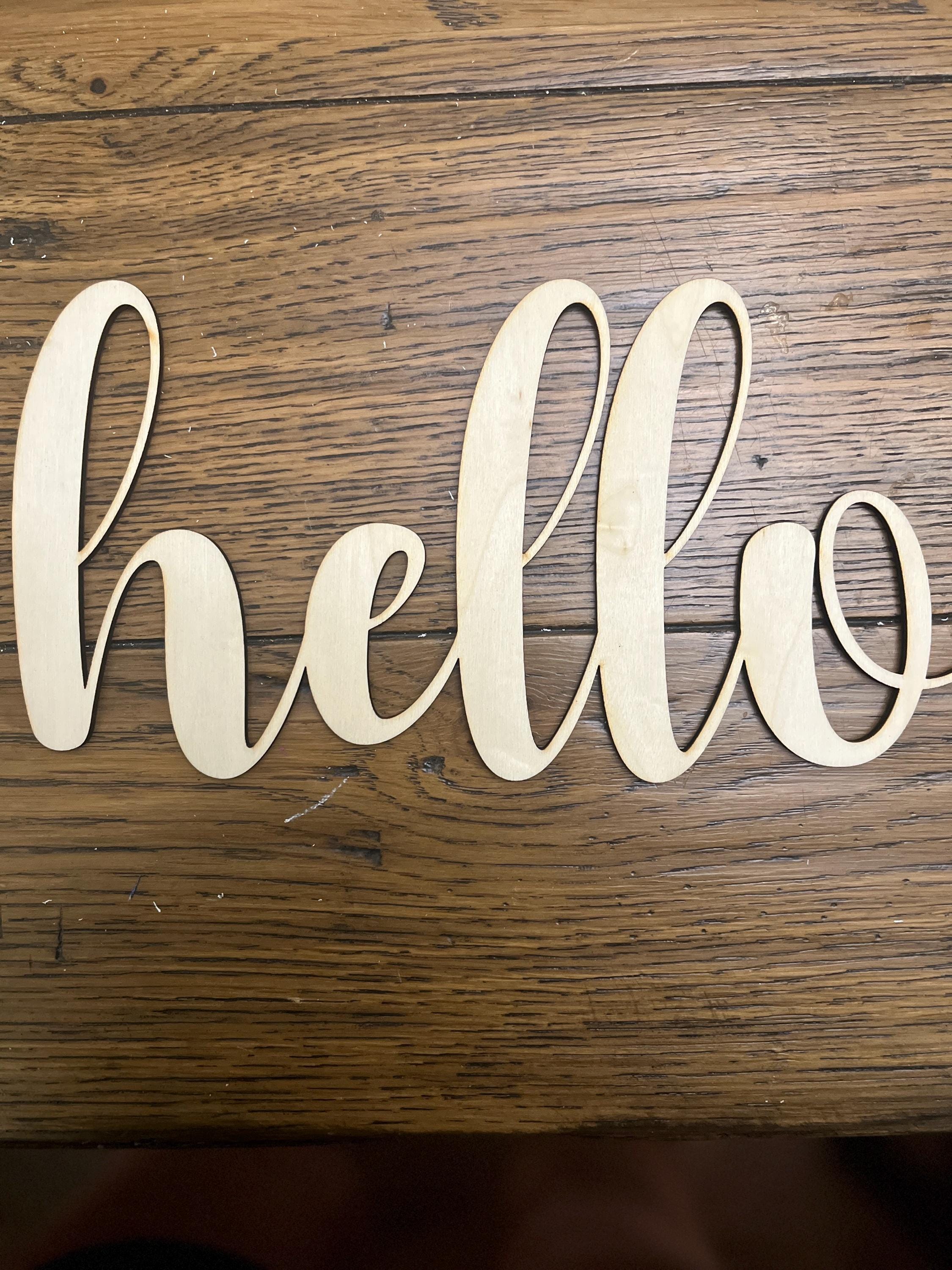 Wood Word Cut Outs|supplies for Crafts|wooden Laser Words - Etsy