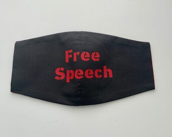 Free Speech Mask | Etsy
