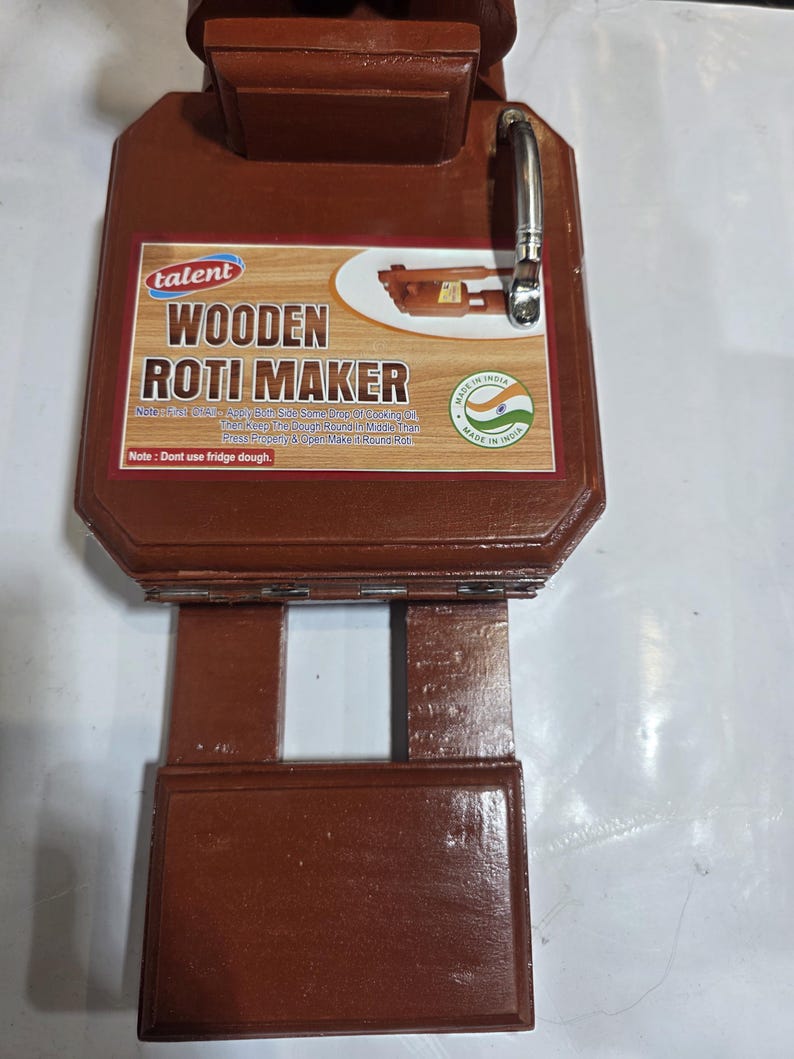 Handmade Wooden Roti Maker • Chapati Press Machine • Easy Roti Maker ...