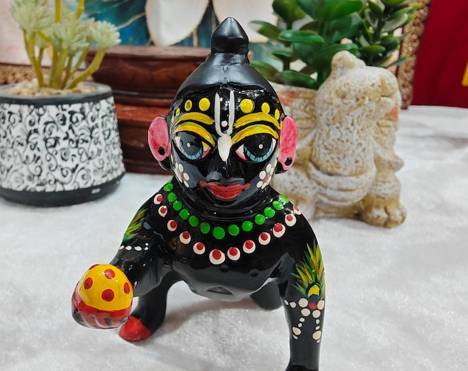 6inch/15cm Laddu Gopal Idol,fiber Kanha Ji Murti , Krishna Statue for ...