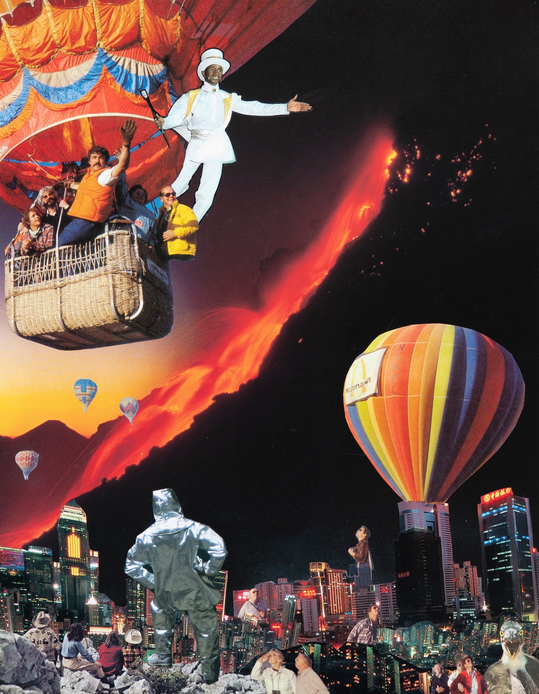 ORIGINAL Hand Cut Psychedelic Collage 11x14 Surreal - Etsy