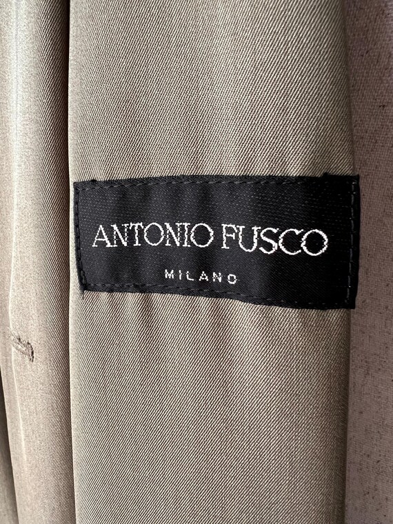 Antonio Fusco Milano, Sage Green, Wool Gabardine, 50"… - Gem