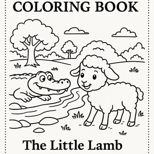 Aesop’s Fables Coloring Book – the Lost Lamb and the Crocodile | Moral ...