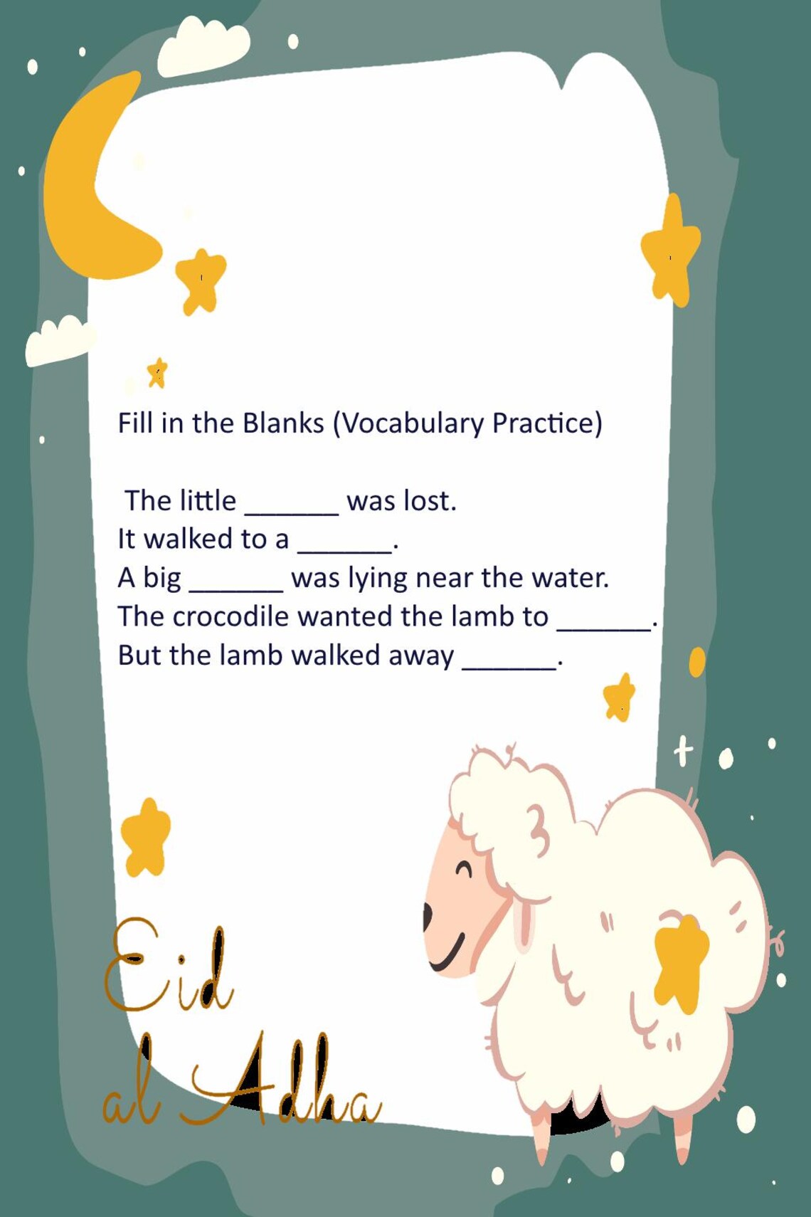 Aesop’s Fables Coloring Book – the Lost Lamb and the Crocodile | Moral ...