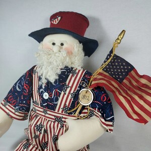 Uncle Sam Doll Patriotic 21 Inch Soft Sculptured Doll July - Etsy