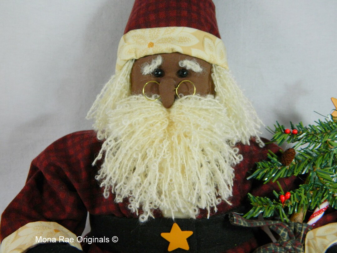 Brown Santa Claus Doll 31 Inch Sitting or Hanging Santa Country ...