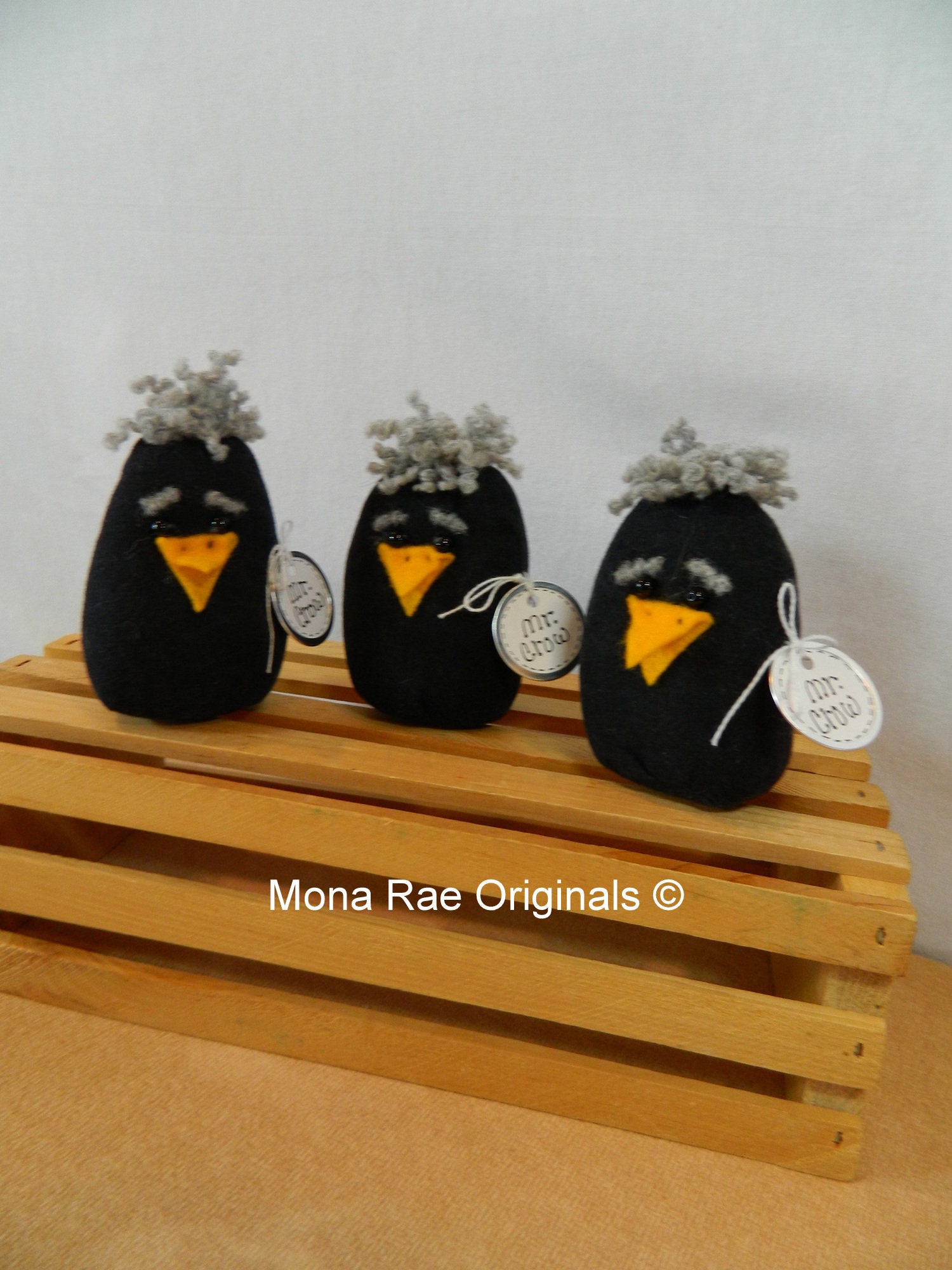 Crow Doll Mr. Crow 4 Inches Tall Crow Fall Kitchen - Etsy