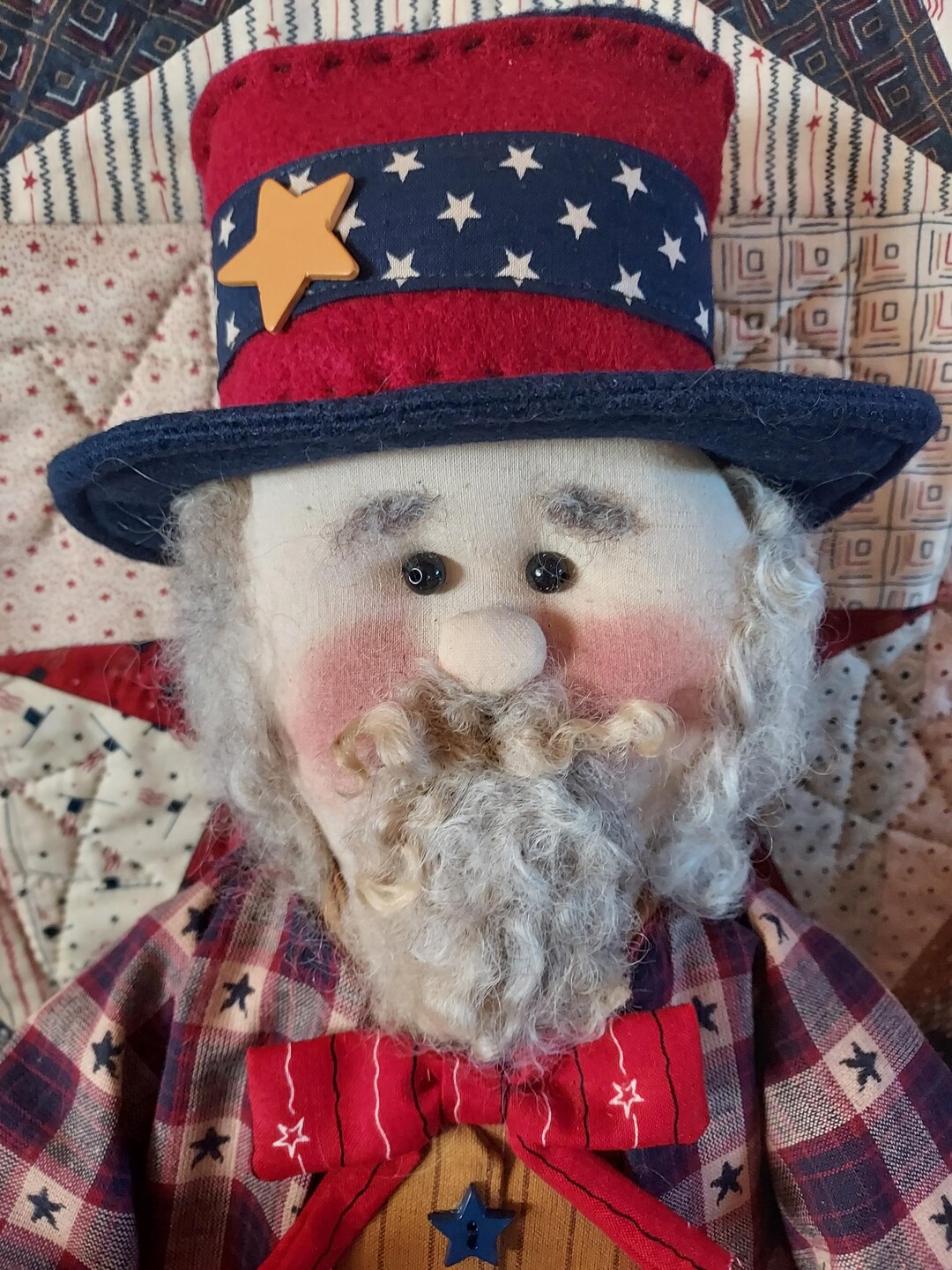 Uncle Sam ~ Justice Doll 33" Hanging or Sitting Patriotic Doll ...