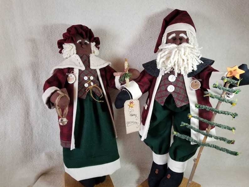 Brown Santa Claus and Mrs. 26 Inches Tall Brown Standing - Etsy
