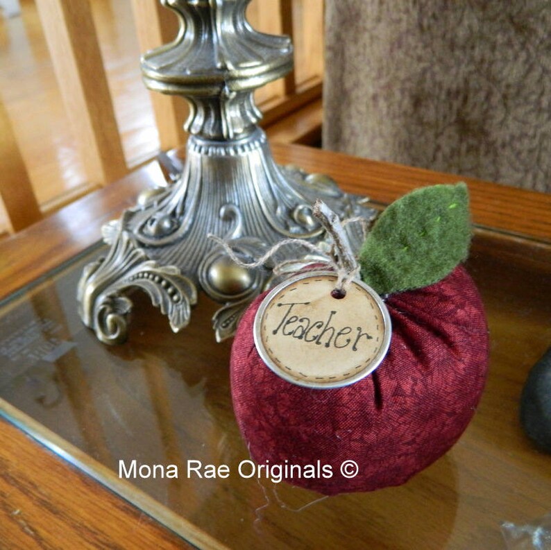 Apple Teacher Gift 4 Red Apple Teacher Gift With | Etsy
